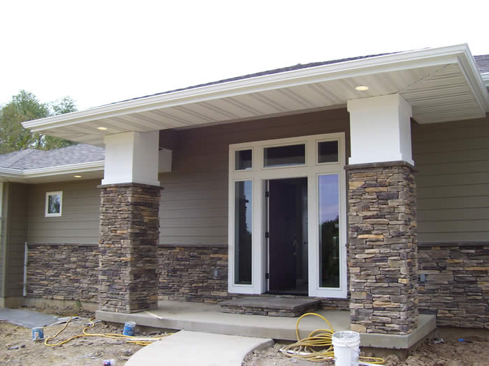columns-exterior | Custom Homes by Tompkins Construction