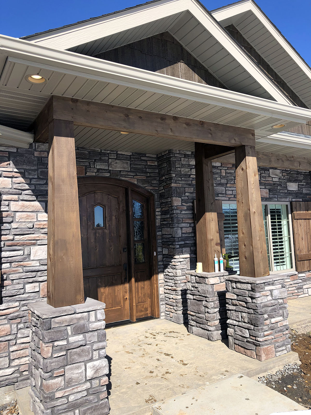 columns-exterior | Custom Homes by Tompkins Construction