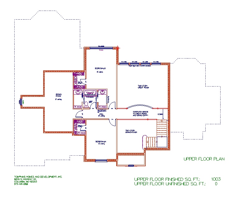 Floorplan 5804-light-post-drive | Custom Homes by Tompkins Construction