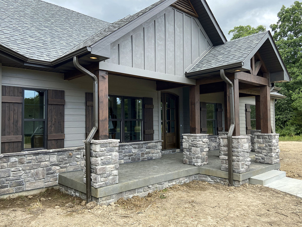 columns-exterior | Custom Homes by Tompkins Construction