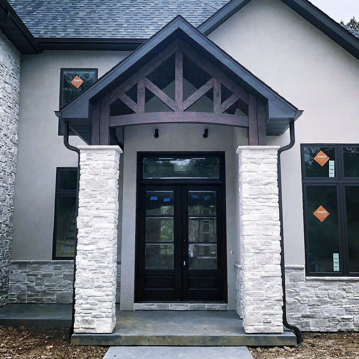 columns-exterior | Custom Homes by Tompkins Construction