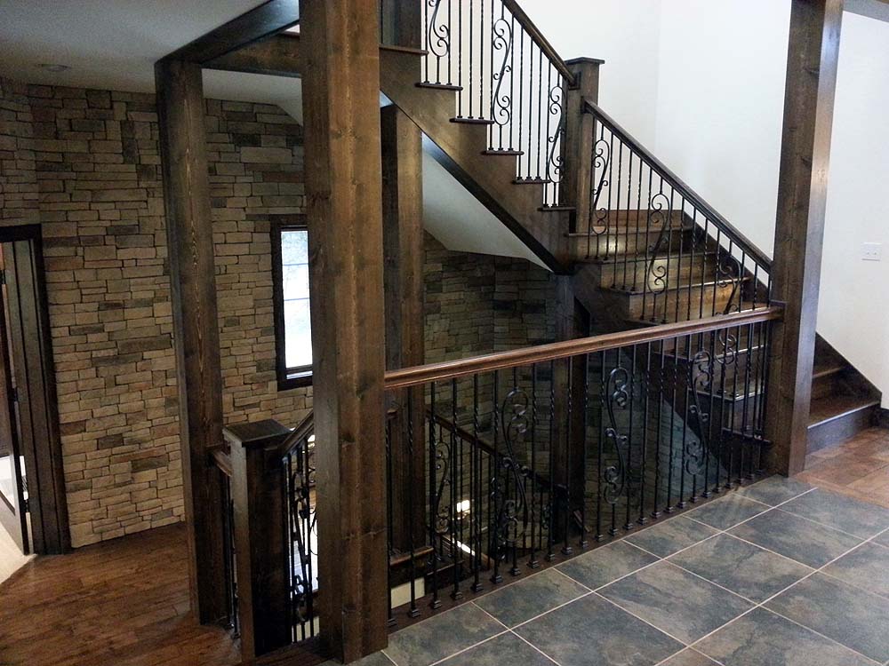 columns-interior | Custom Homes by Tompkins Construction