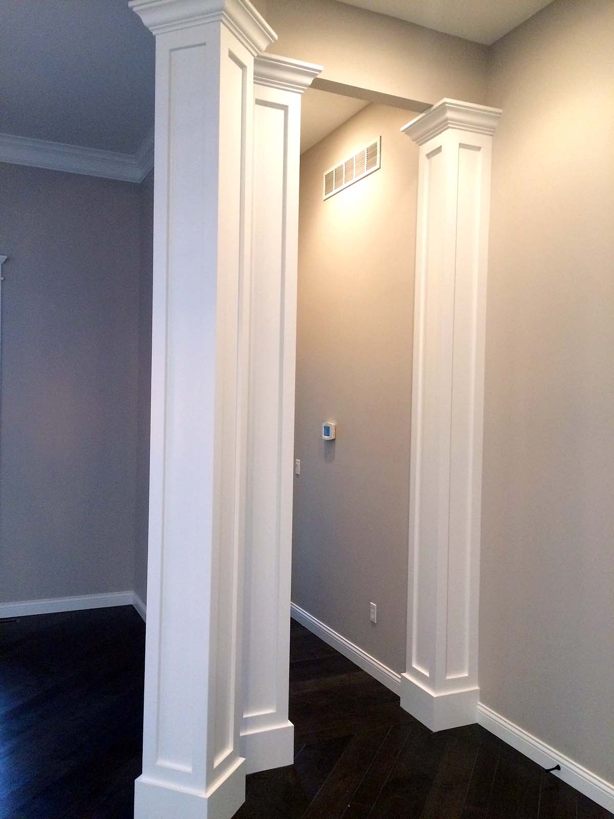 columns-interior | Custom Homes by Tompkins Construction