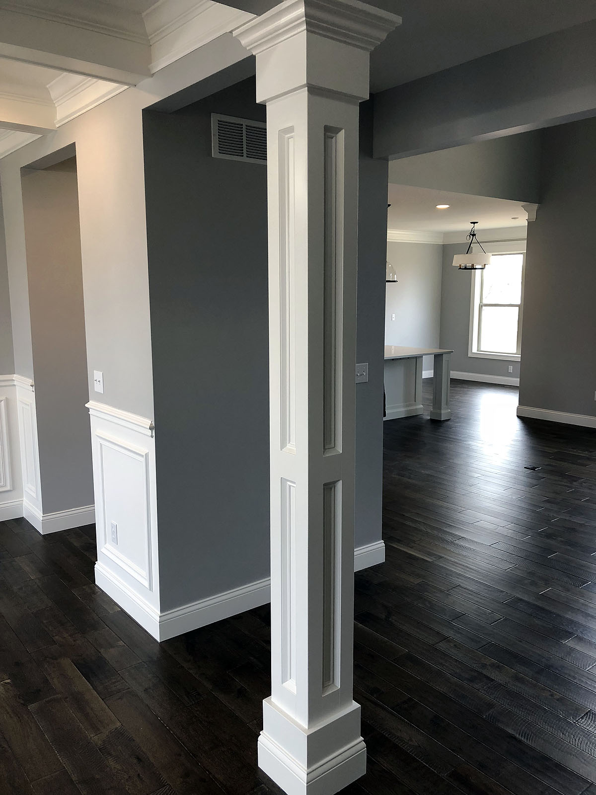 columns-interior | Custom Homes by Tompkins Construction