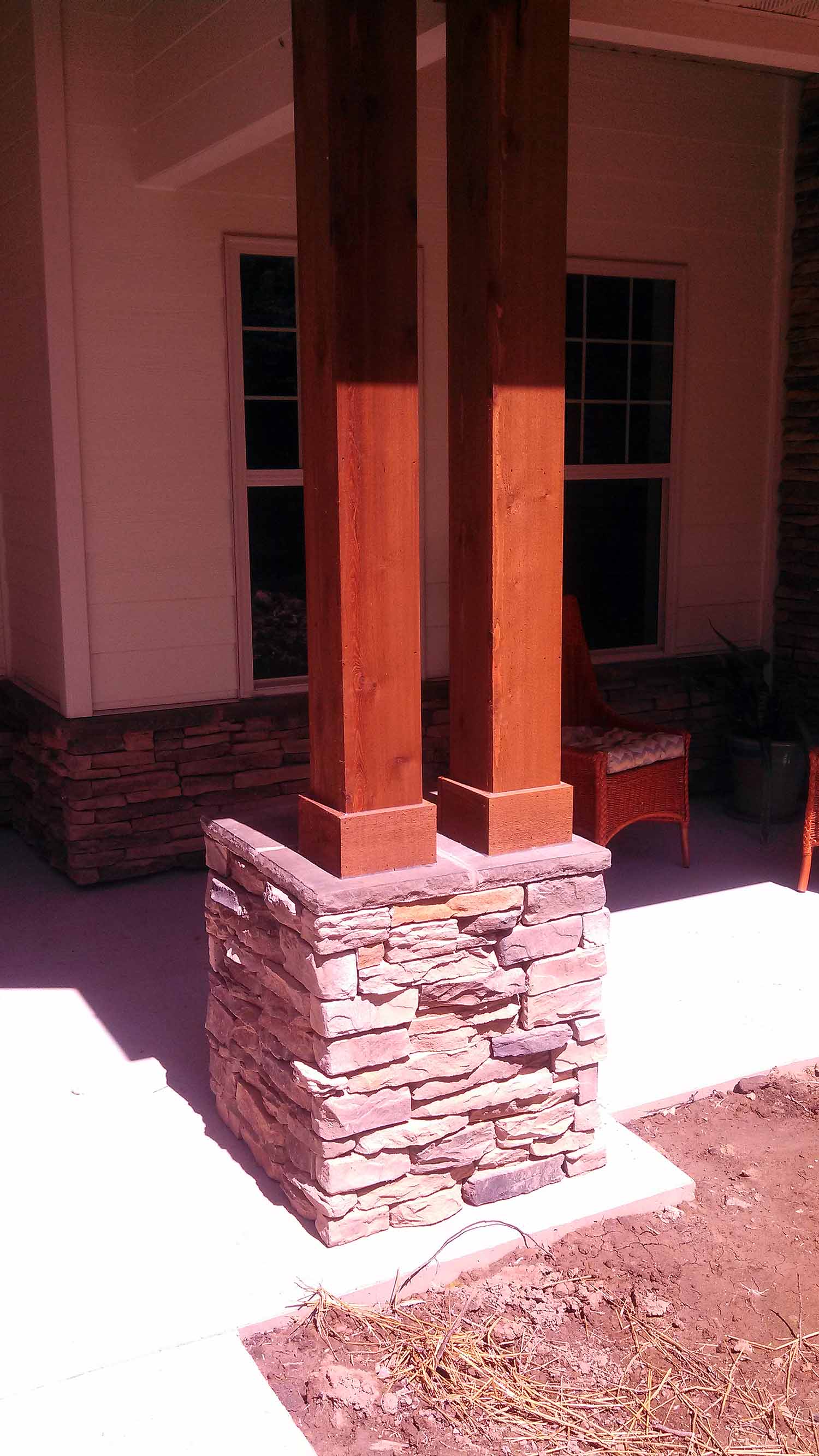 columns-exterior | Custom Homes by Tompkins Construction