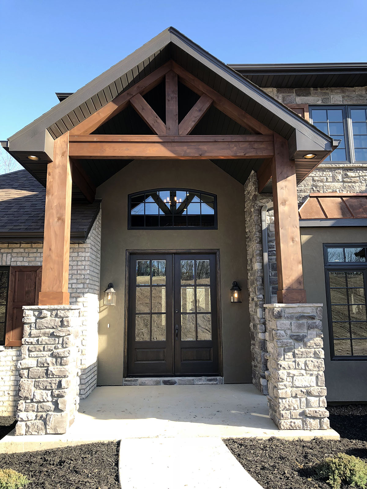 columns-exterior | Custom Homes by Tompkins Construction