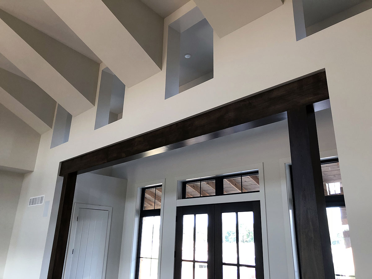 columns-interior | Custom Homes by Tompkins Construction