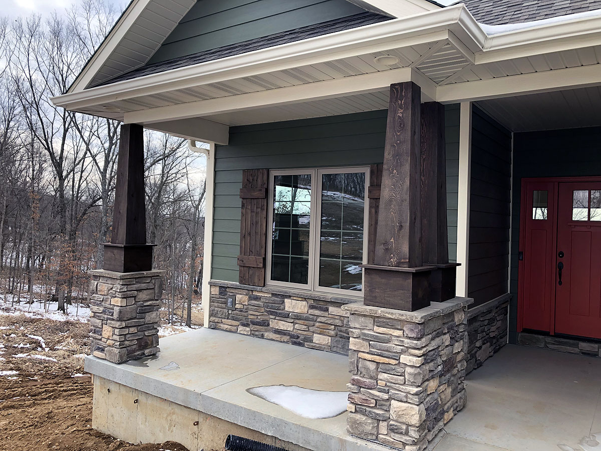 columns-exterior | Custom Homes by Tompkins Construction